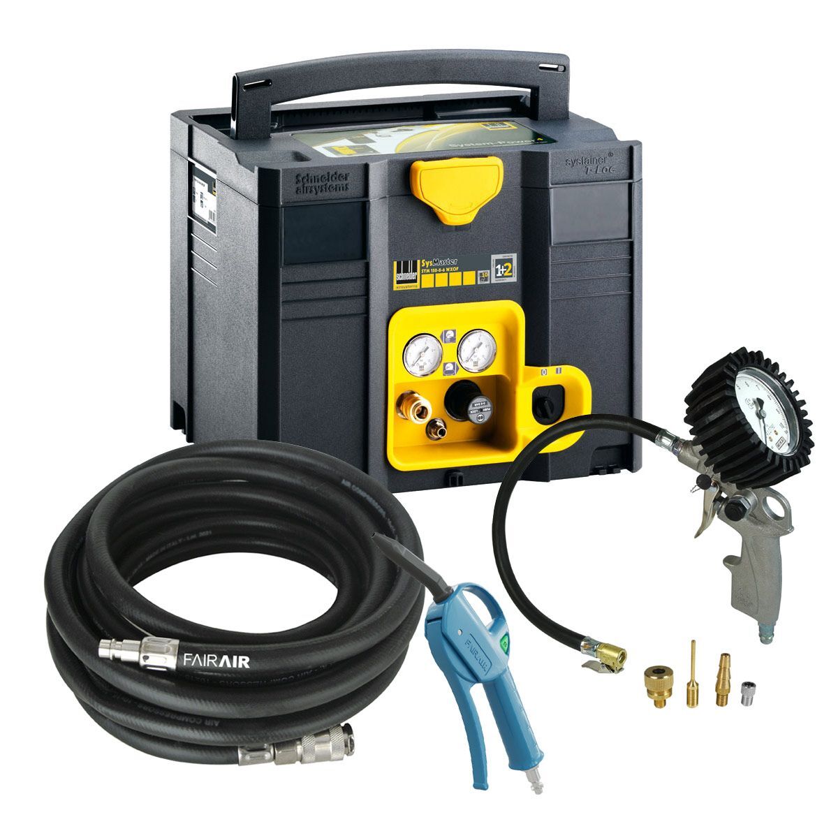 Komplett-Set mit SysMaster 150-8-6, Ausblaspistole & Co.