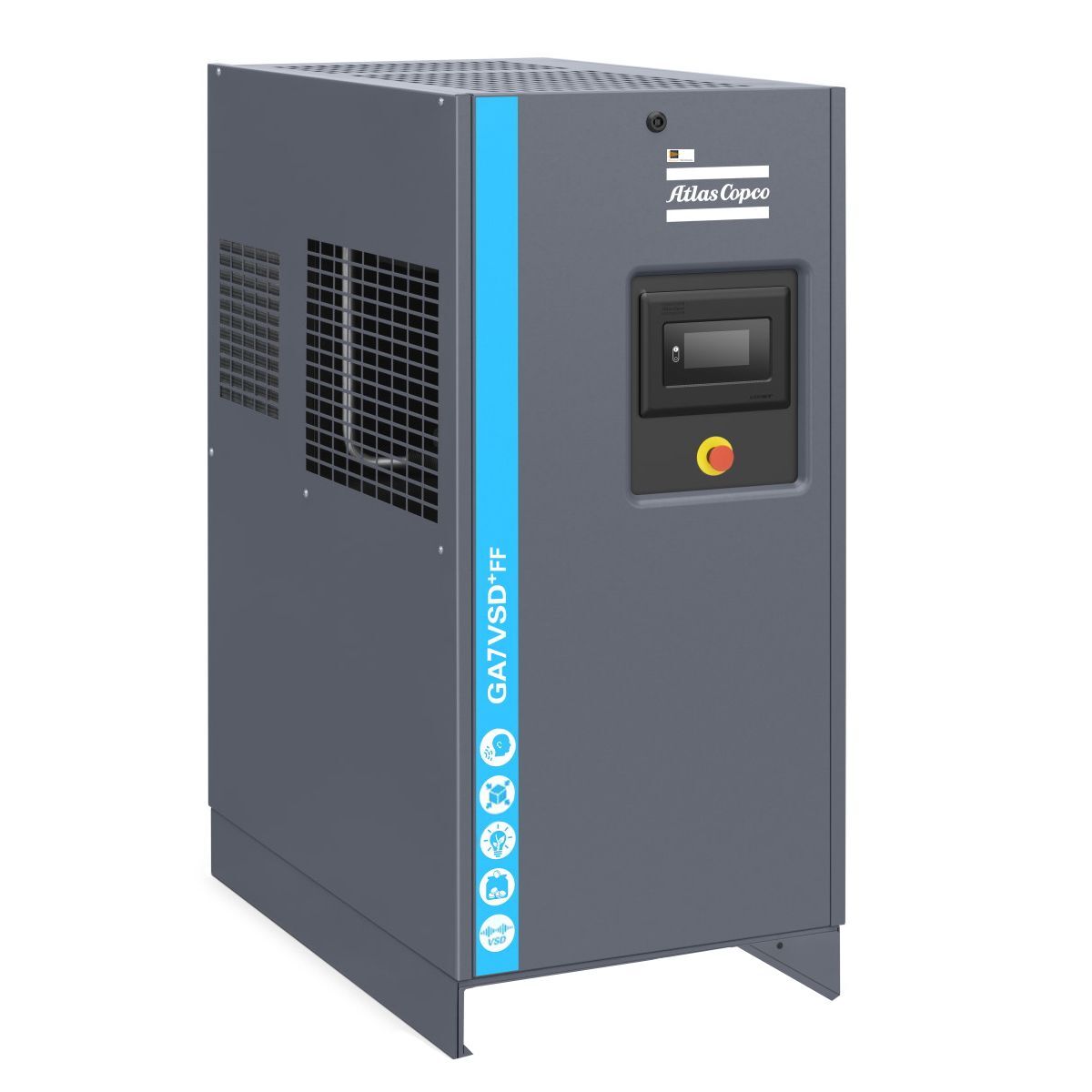 Atlas Copco Schraubenkompressor GA 7 VSD+FF drehzahlgeregelt inkl ...