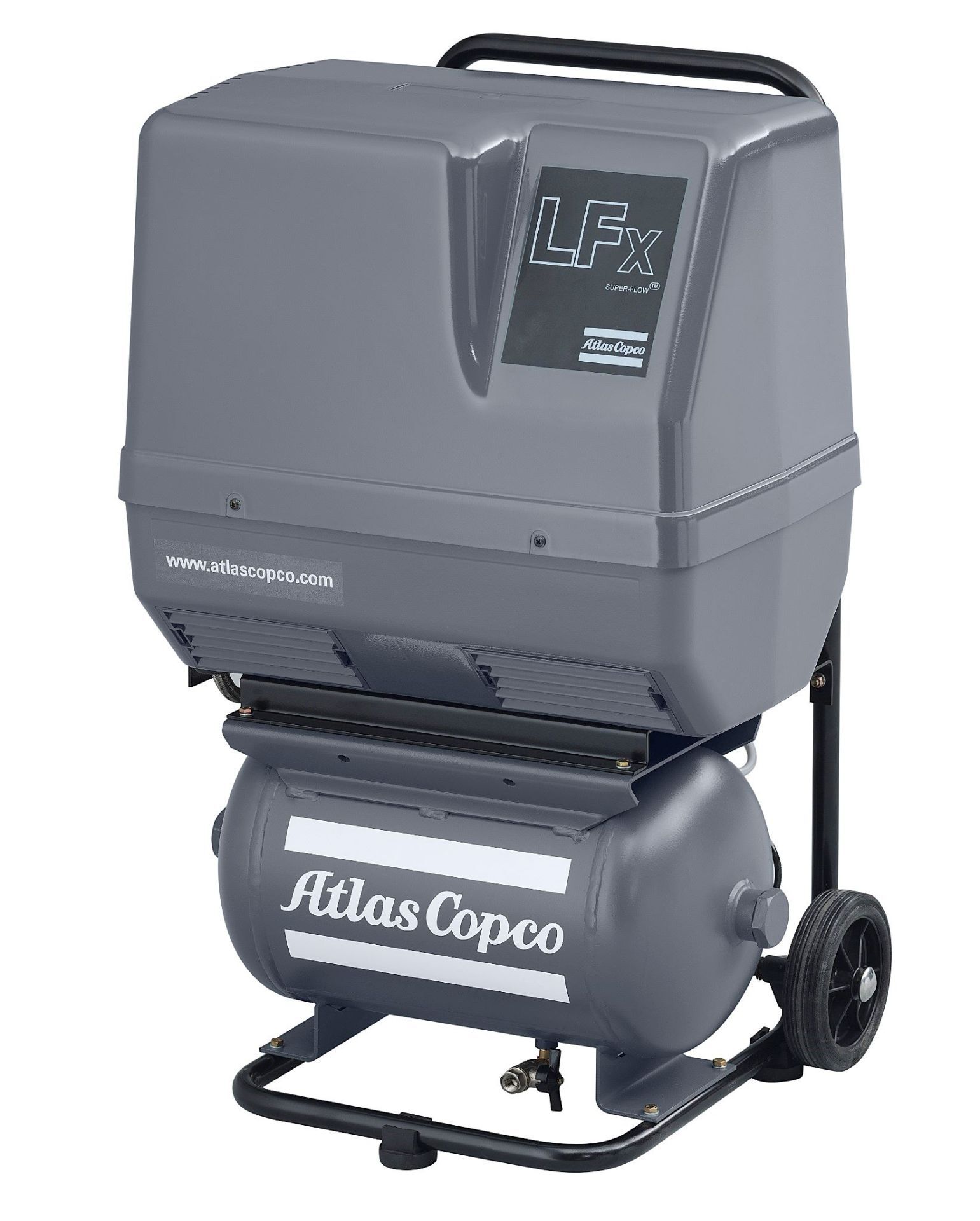 Atlas Copco Kolbenkompressor LFx 1,5 - 10 bar Trolley / 20 400V ...